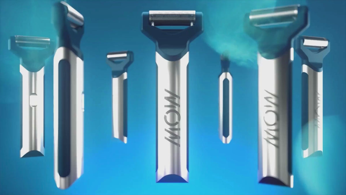 MOW Electric Shaver w/ Patented Rolling Head for Daily Shaving of Soft ...